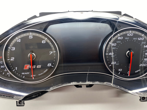 Audi RS6 speedometer speedo cluster C7 Performance 2016 damaged ...