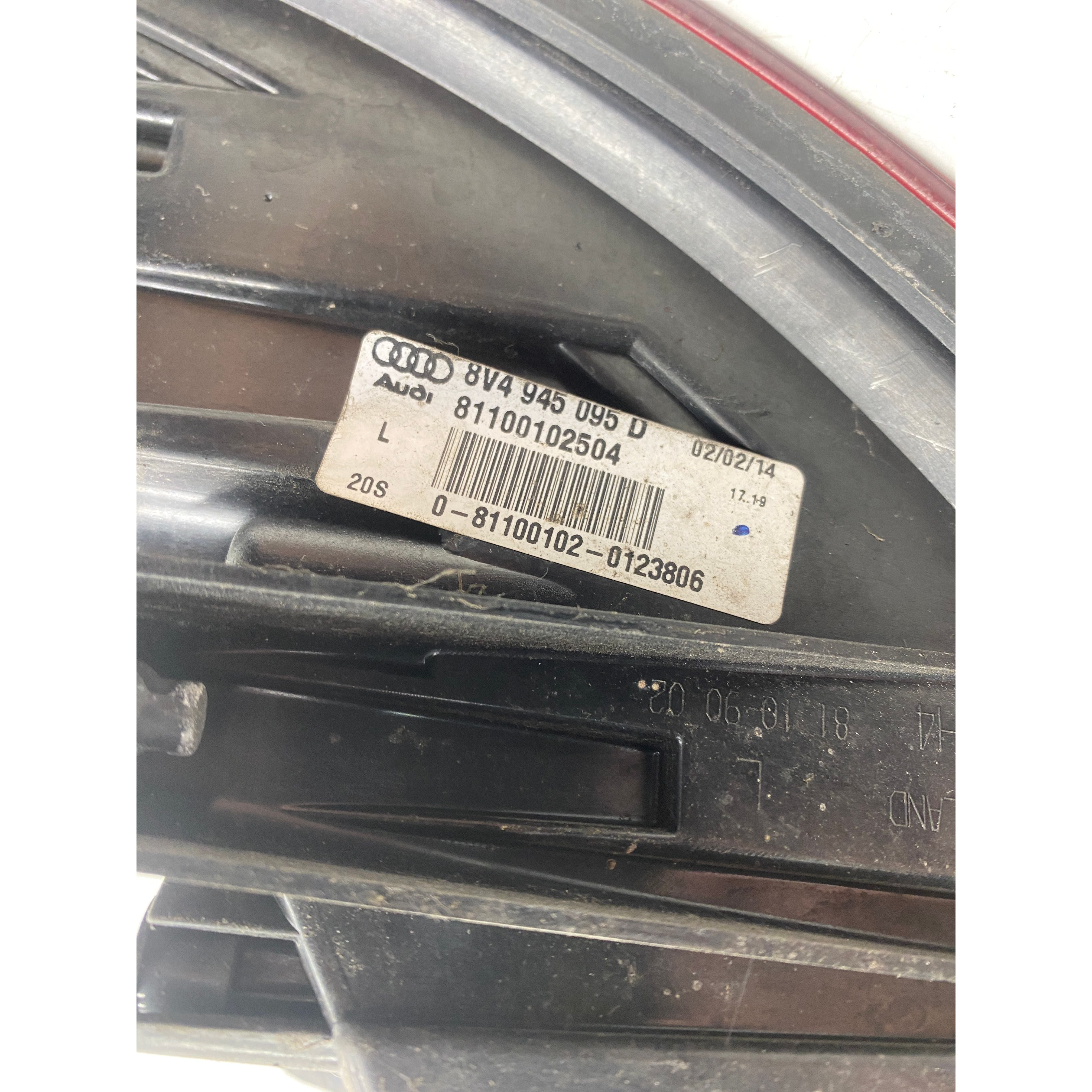 Audi S3 Rear tail light outer left passenger 8V 2014 | Torque Motors
