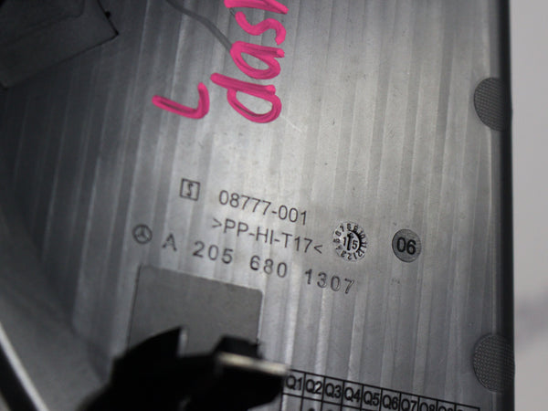 Mercedes C63 S AMG W205 Passenger left dash cover trim | Torque Motors